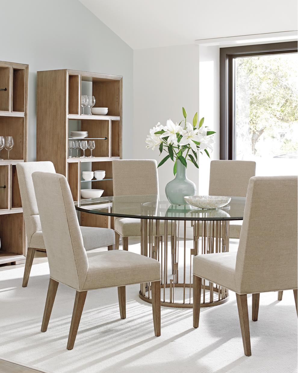 Rendezvous Round Metal Dining table – Norris Furniture